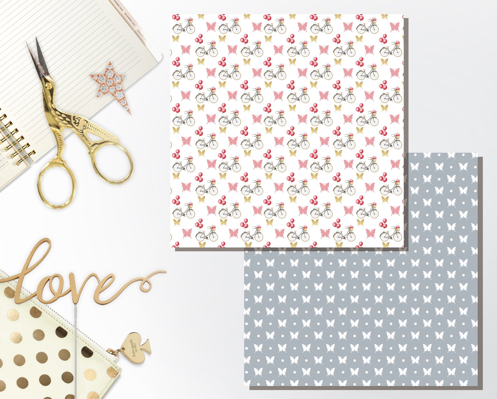 Digital Paris Pattern, Paris Seamless Pattern, Paris Digital Paper ...