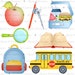 Back to School Clipart, School Clipart, School Days Clipart, High ...