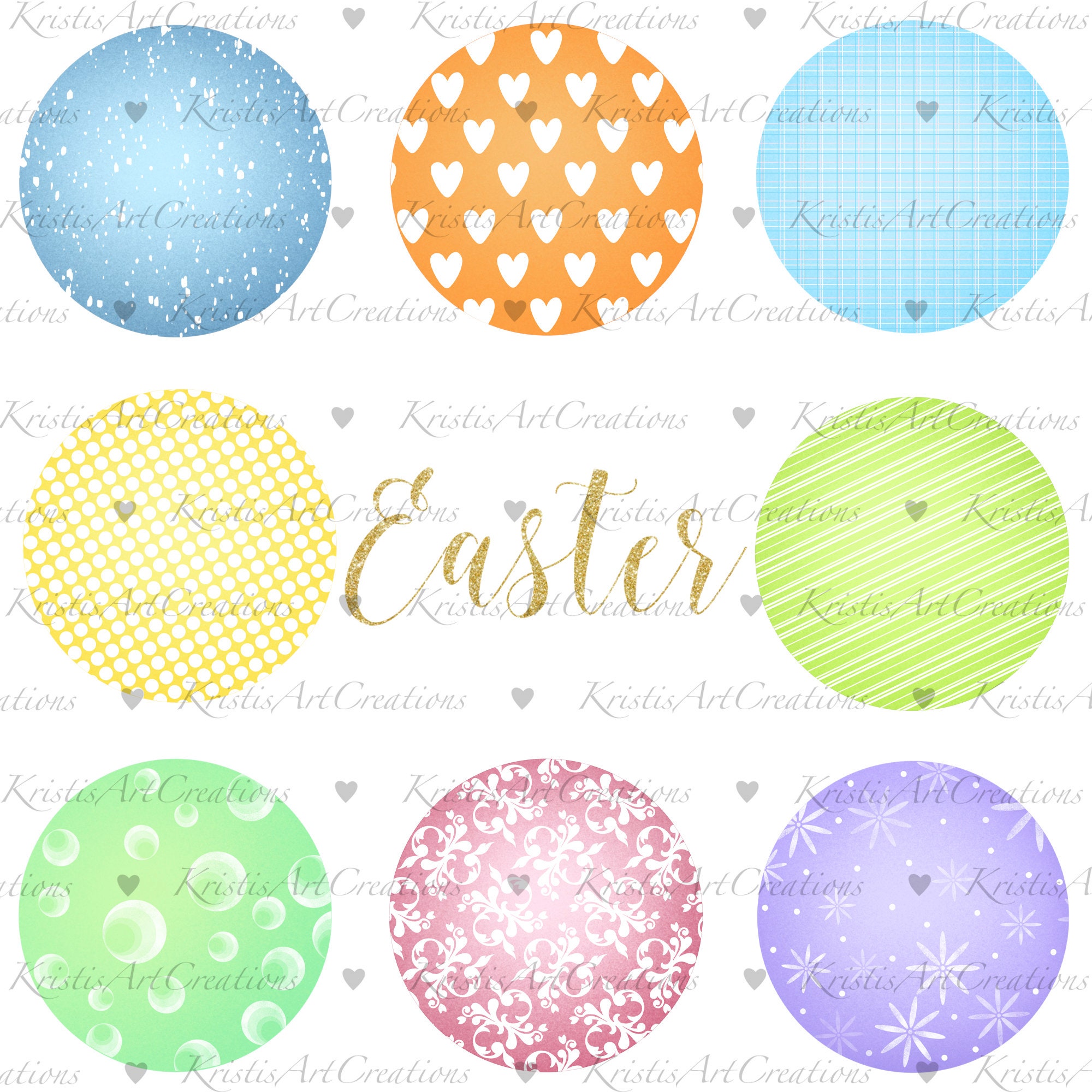 Digital Easter Clipart, Easter Bunnies Clipart, Digital Clipart ...