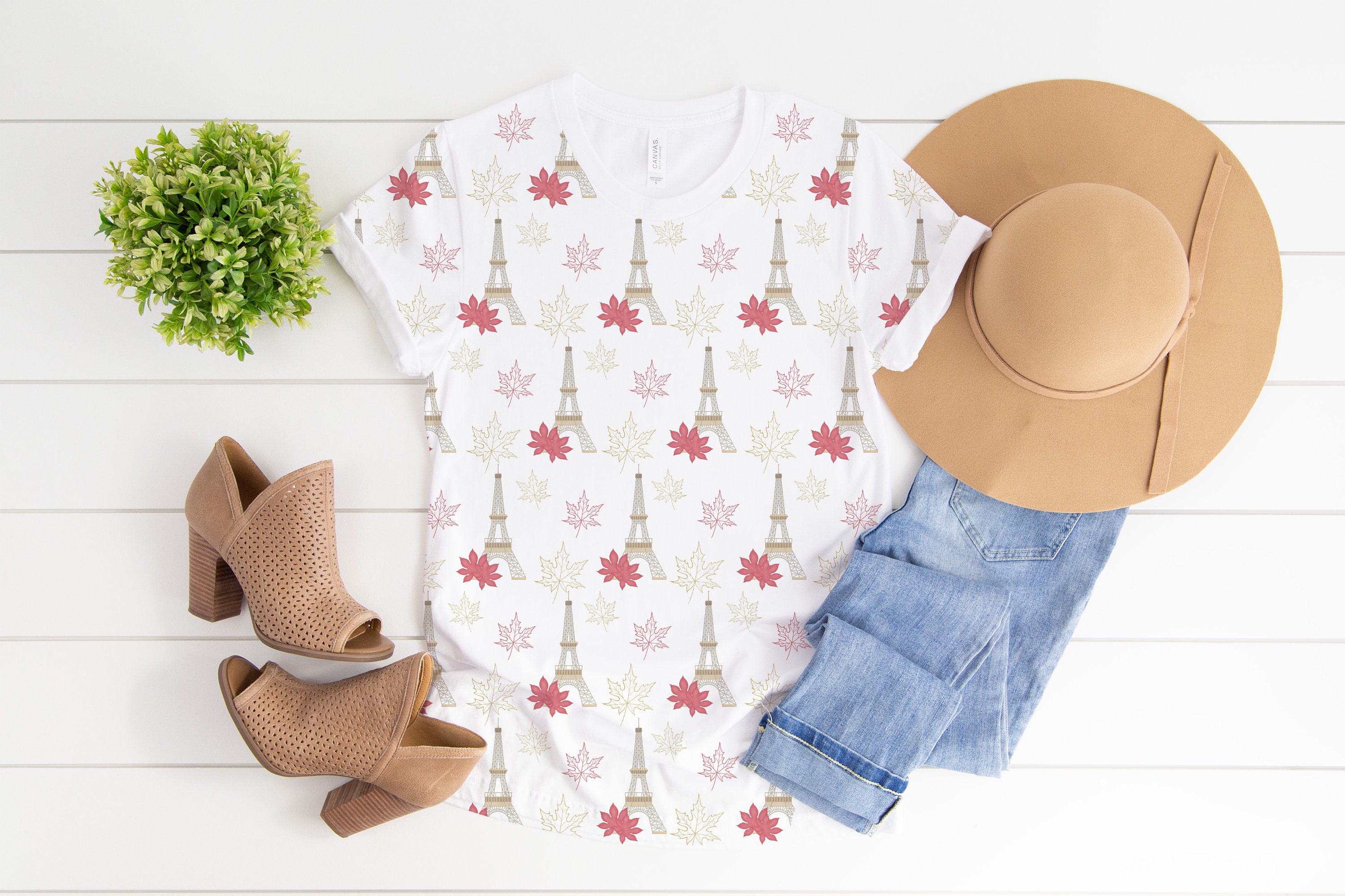 Digital Paris Pattern, Paris Seamless Pattern, Paris Digital Paper ...