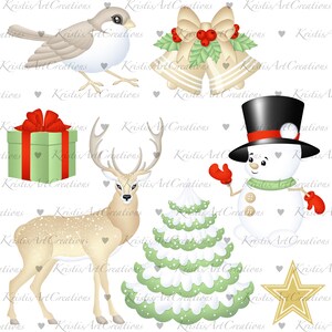 Winter Digital Clipart, Christmas, Merry Christmas, Happy New Year ...