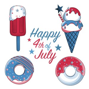 4th of July Clipart, USA Clipart, Digital Clipart, Independence Day ...