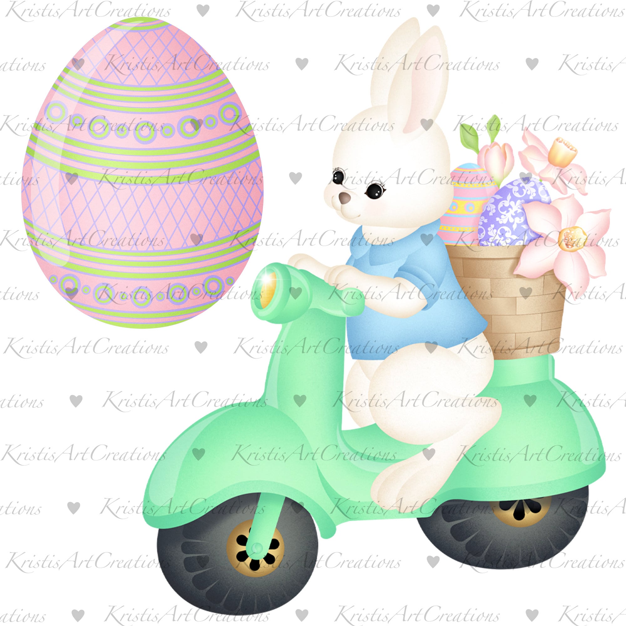Happy Easter Bunnies Clipart, Happy Easter Clipart, Easter Clipart ...