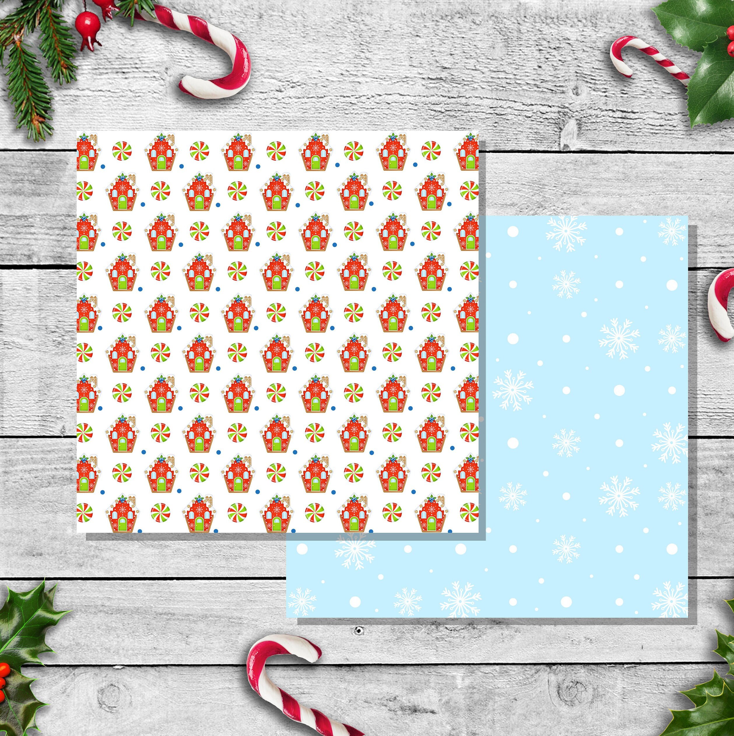 Christmas Sweets Seamless Patterns Digital Print Christmas - Etsy