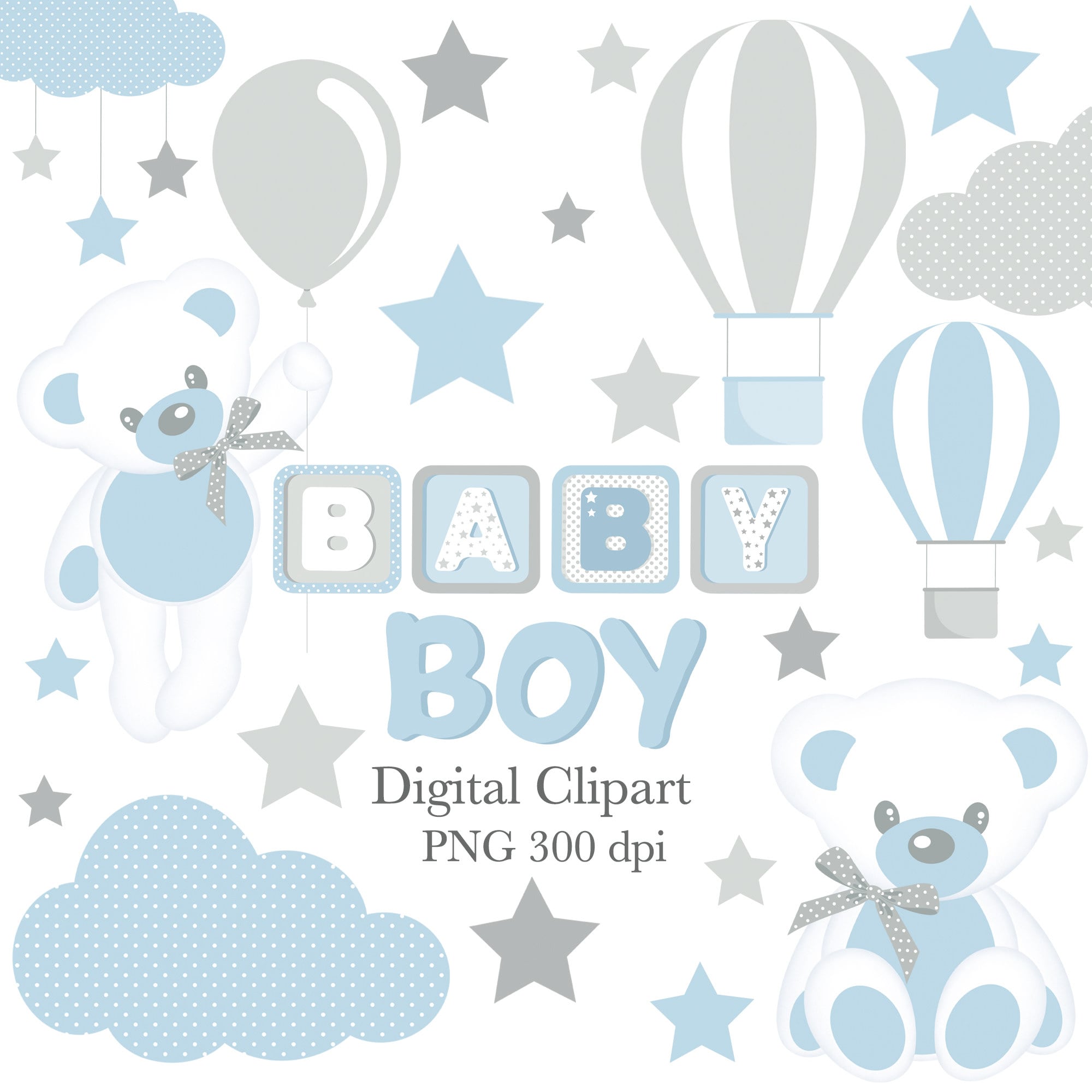 Taddy Bear Cute Clipar, Baby Boy Clipart, Baby Clipart, Baby Shower ...