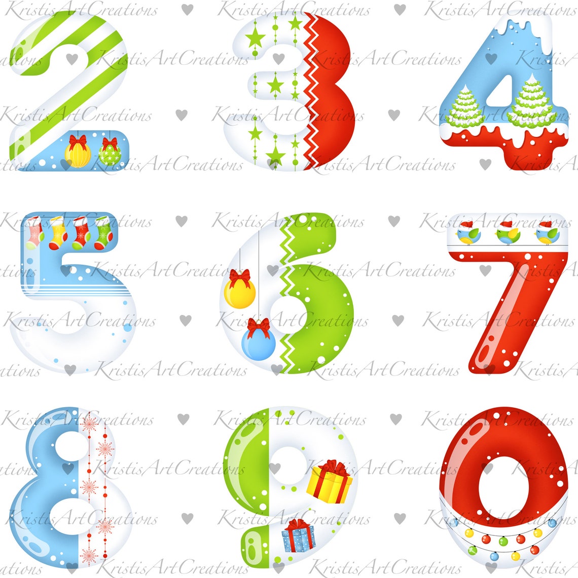 Christmas Alphabet, Alphabet Clipart, Christmas, Letters, Numbers ...