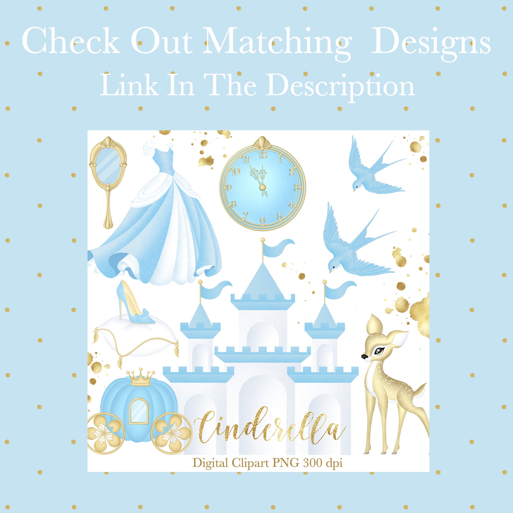 Cinderella Clipart, Castle Clipart, Pink and White Clipart, Silver ...