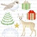 Winter Digital Clipart, Christmas, Merry Christmas, Happy New Year ...