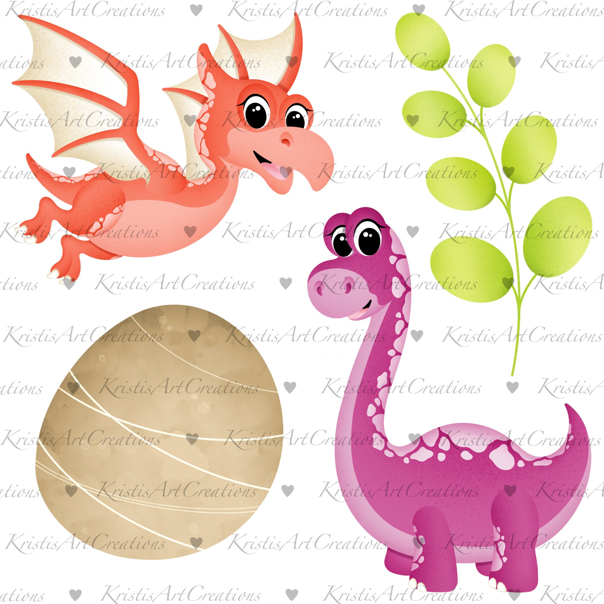 Dinosaur Clipart Dino Clipart Dino Girls Clipart 1st - Etsy