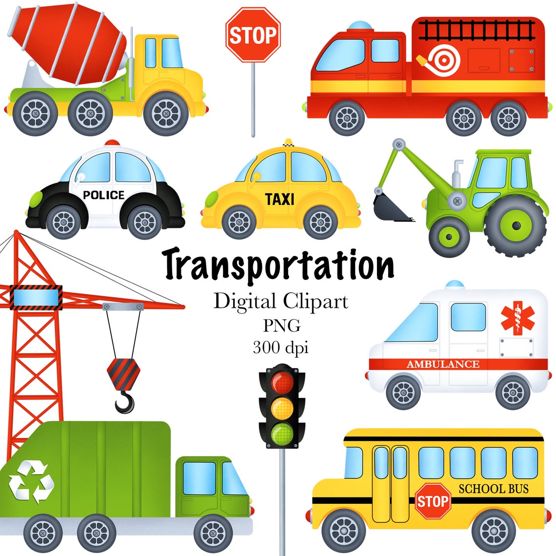 Transportation Clipart Transport Clipart Special Transport - Etsy