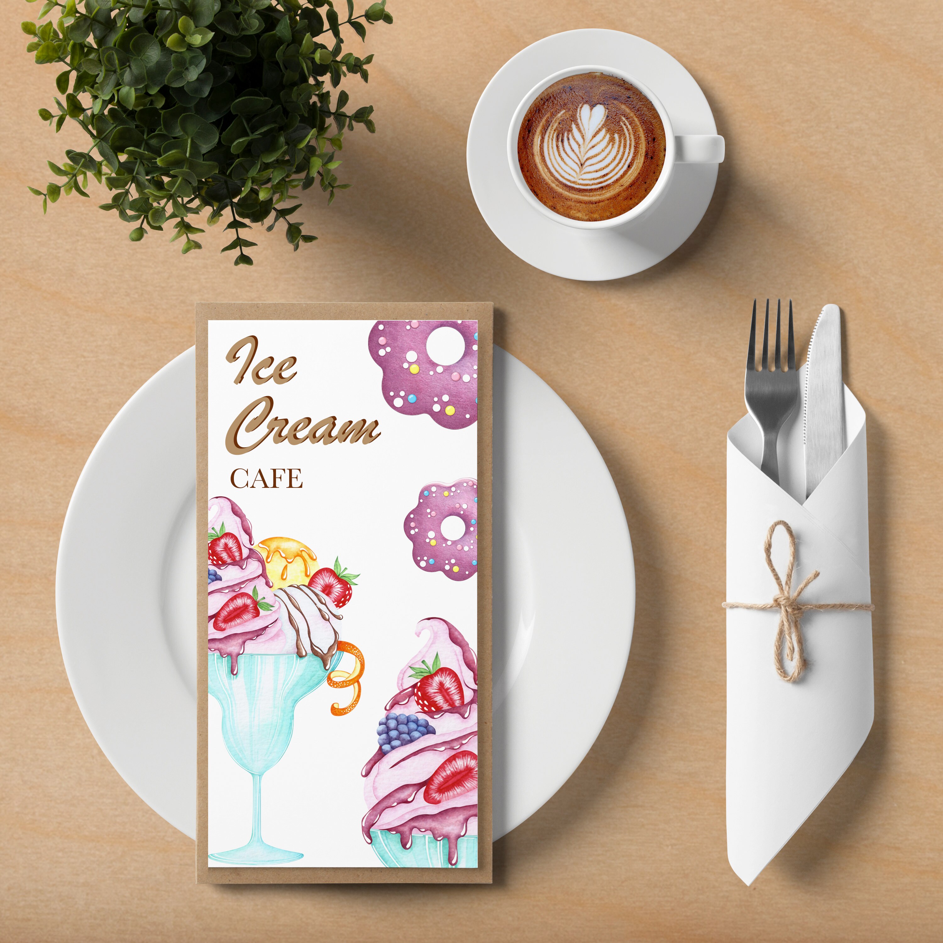 Watercolor Digital Ice Cream Clipart Ice Cream Clipart Ice - Etsy