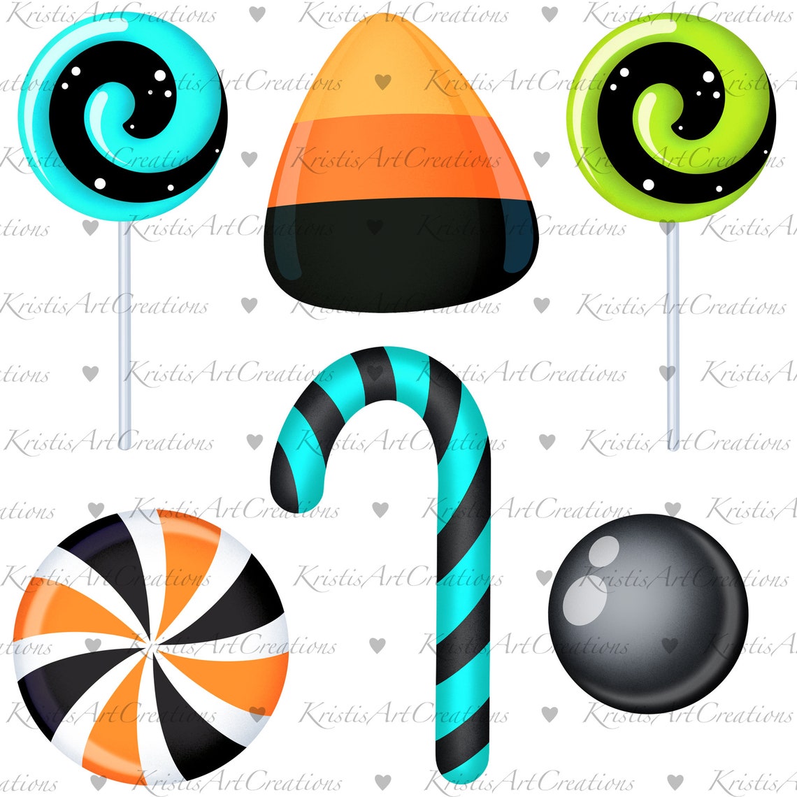 Halloween Sweets Clipart, Happy Halloween Clipart, Halloween Clipart ...