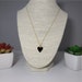Black Heart Pendant Necklace - Etsy