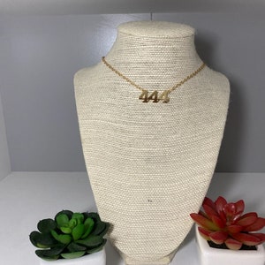 Angel Number 444 Necklace - Etsy