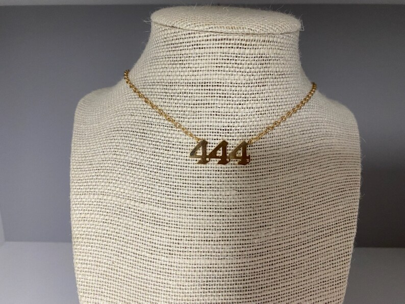 Angel Number 444 Necklace - Etsy