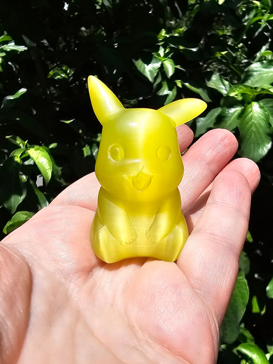 Catseye Yellow Pikachu Crystal Figurine 50g - Etsy