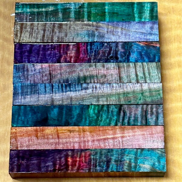 Stabilized Curly Maple Wood - Etsy