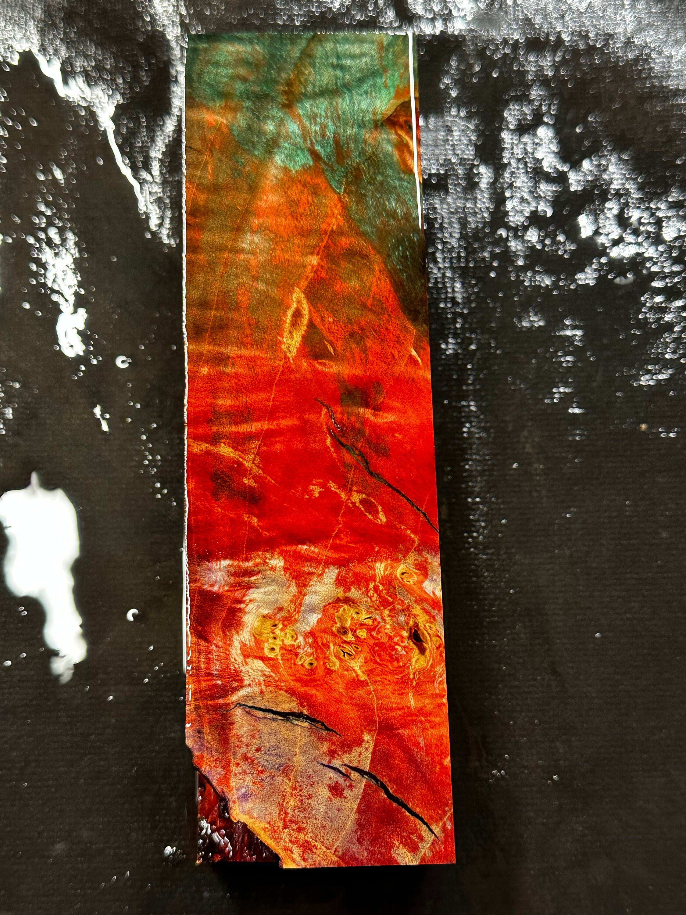 Dyed/stabilized Box Elder Burl Block - Etsy