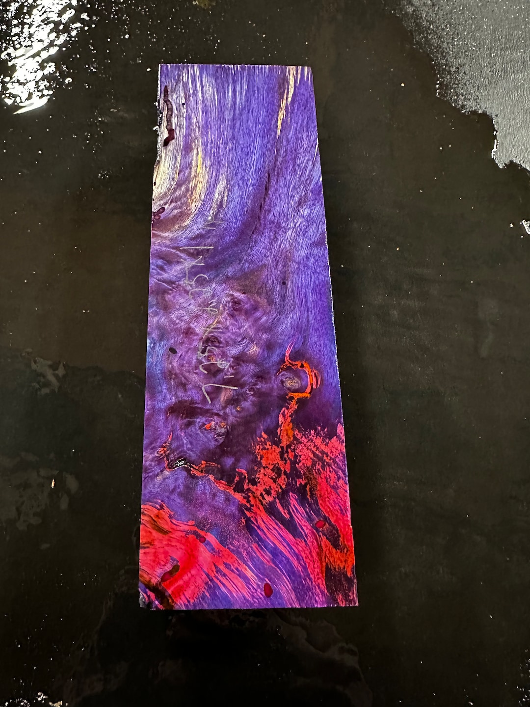 Dyed/stabilized White Birch Burl Block - Etsy