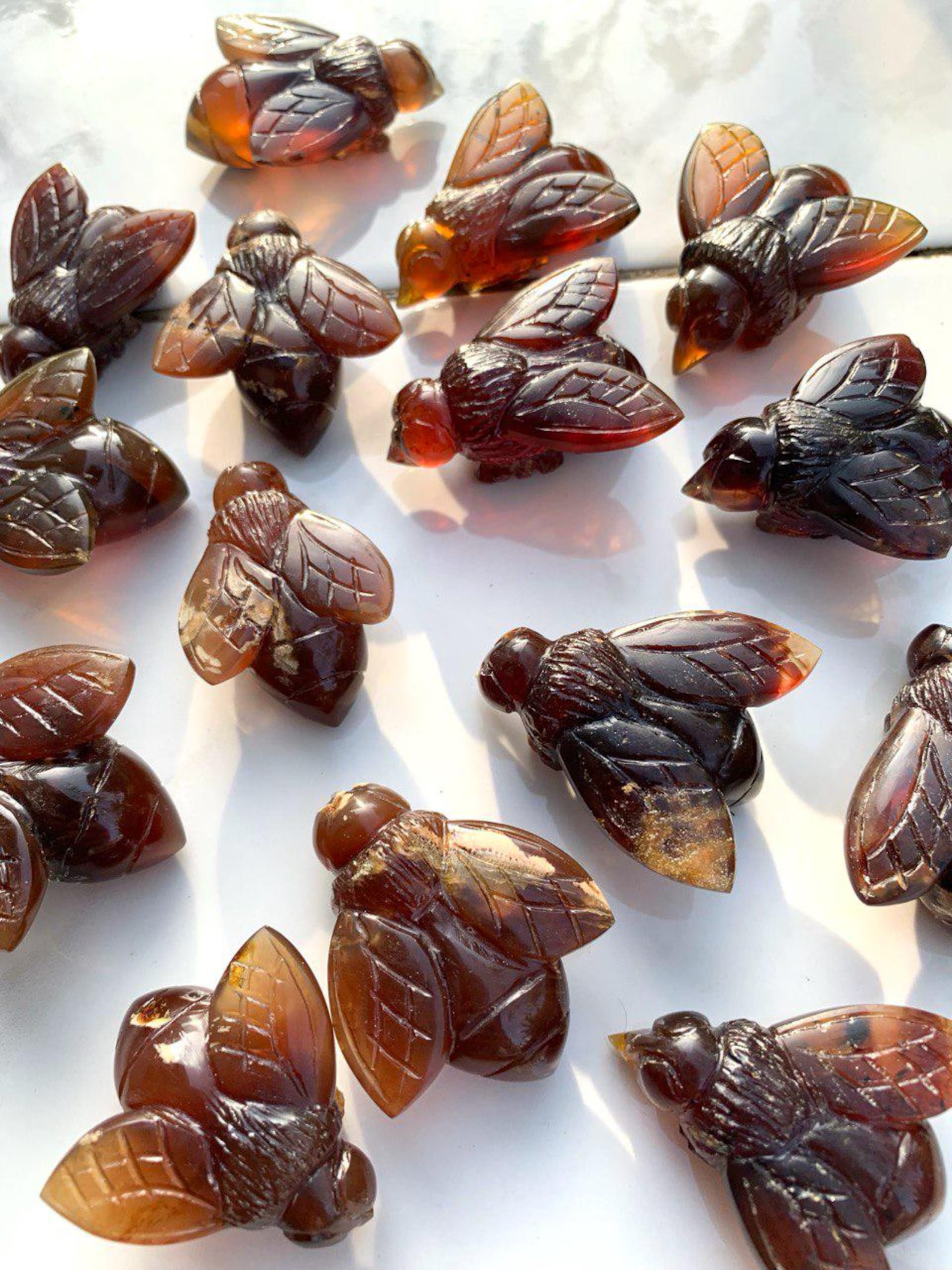 Amber Bees | 100% Genuine Amber Bees | Amber - Etsy