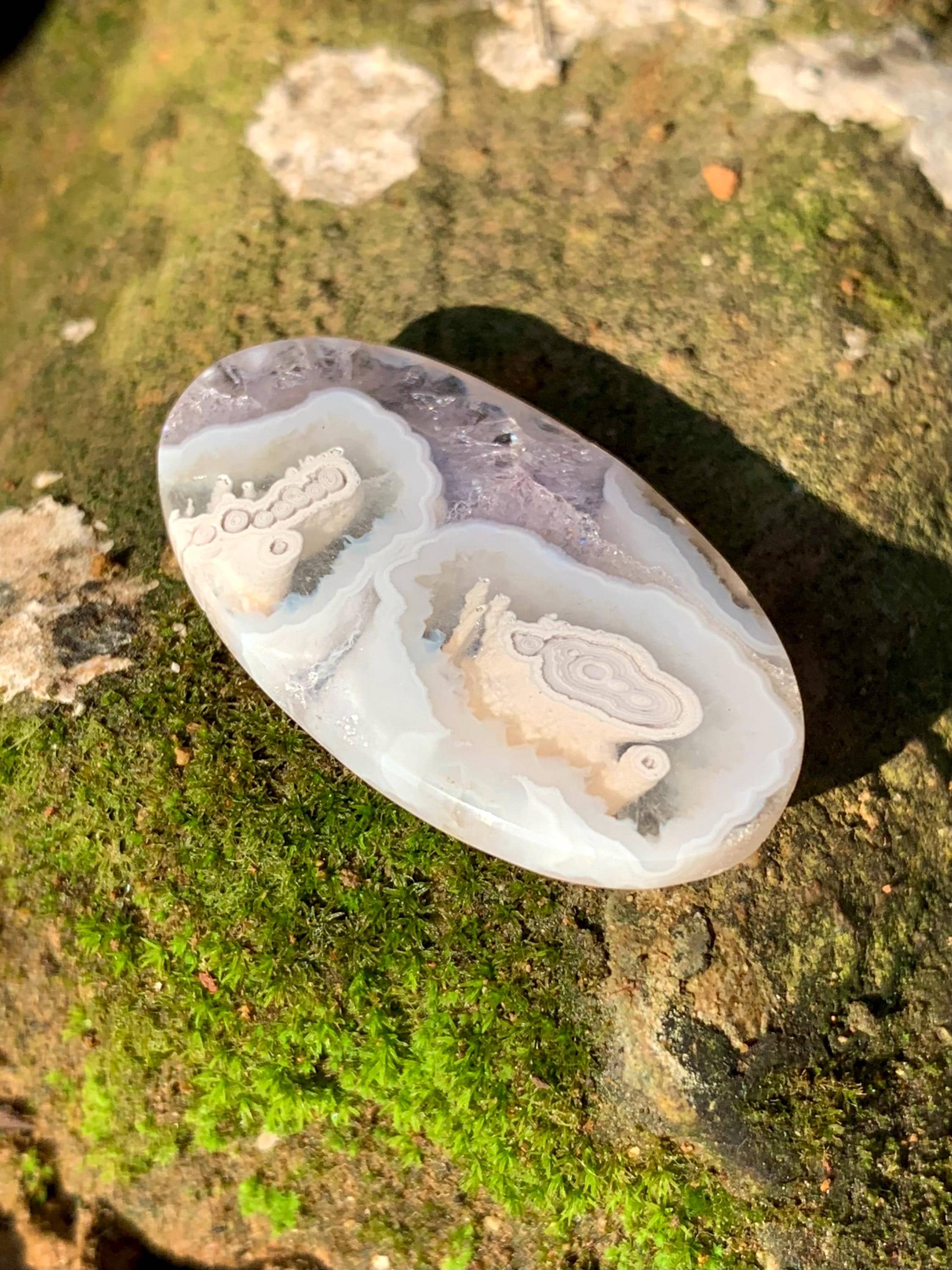 Orbicular Scenic Moss Agate, Indonesia Scenic Moss Agate, Scenic Orbs ...