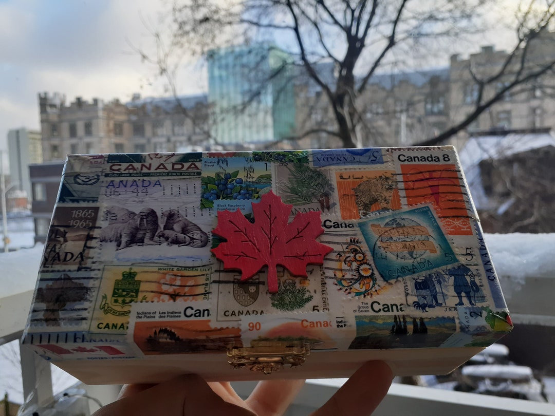 Personalized Gift Box Canadian Postage Stamps - Etsy