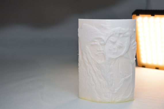 Portrait Lithophane 3D Printed Picture Family Portrait Animal Portrait ...