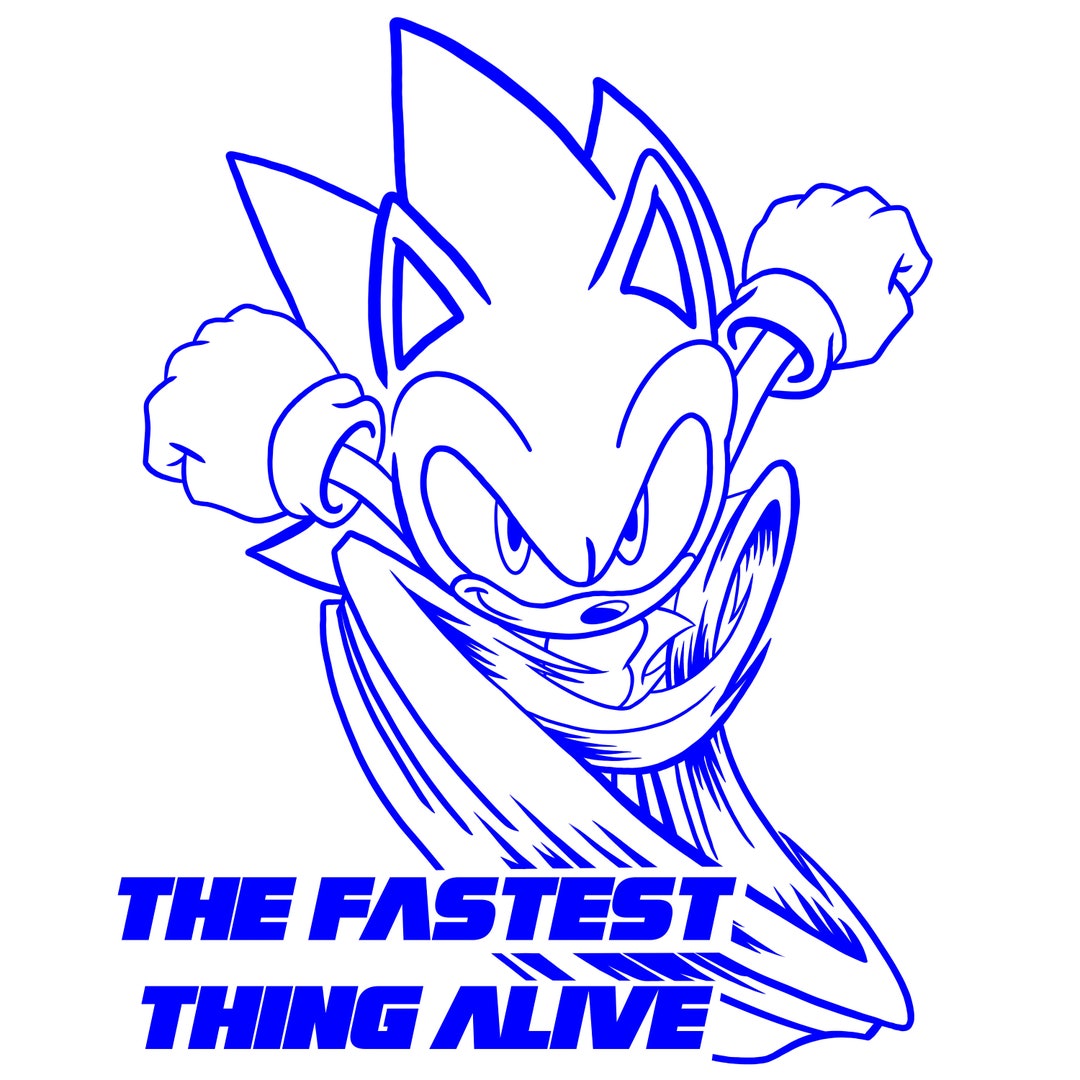 Sonic the Hedgehog Vinyl Sticker Decal - Etsy