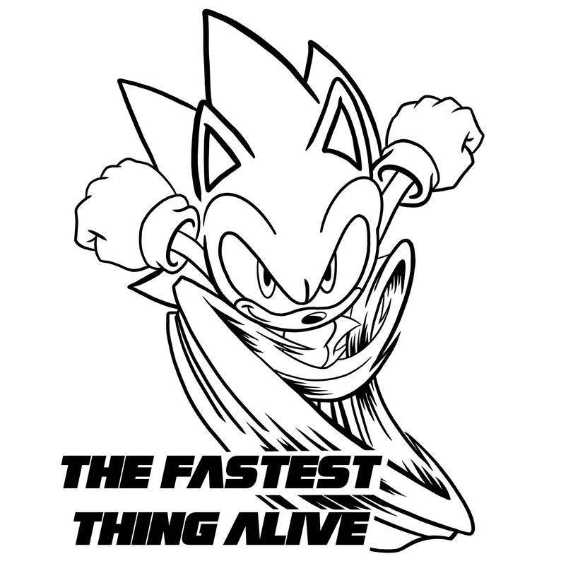 Sonic the Hedgehog Vinyl Sticker Decal - Etsy