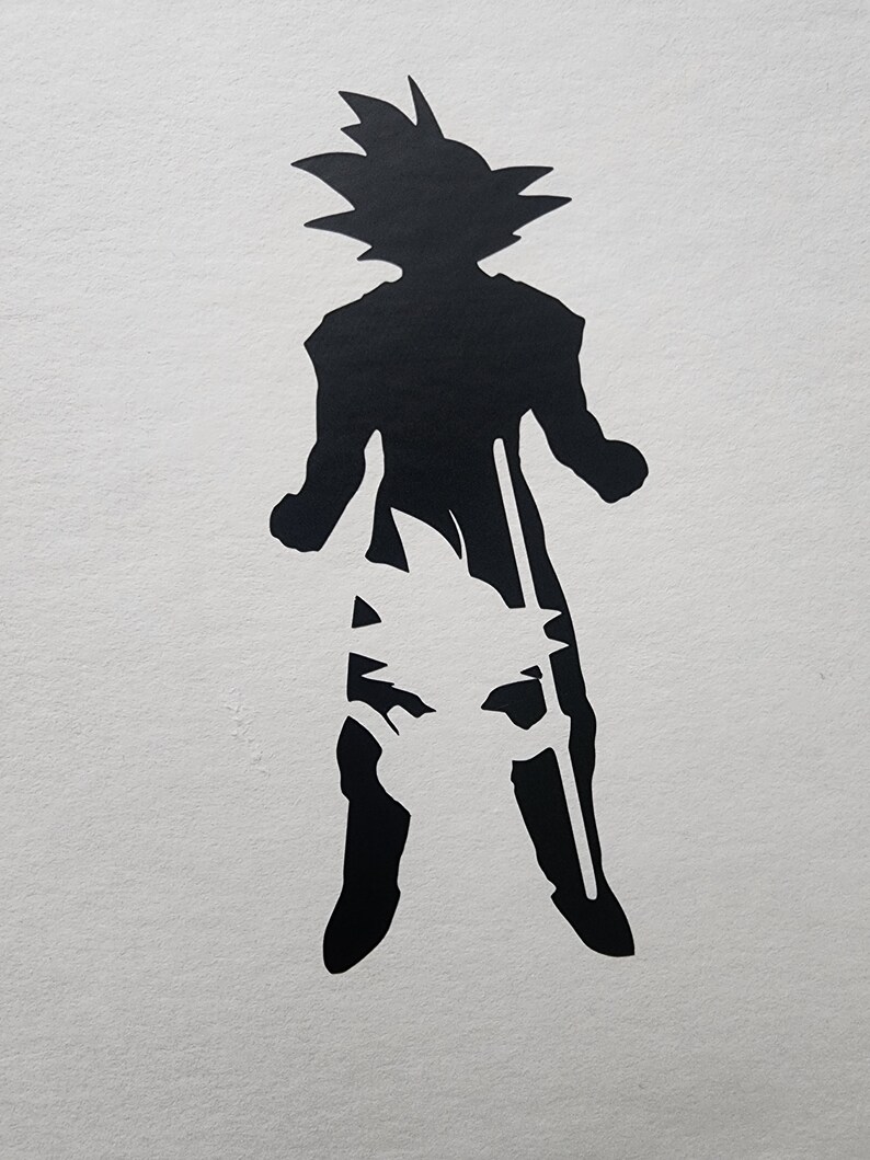 Vinyl Sticker Kid Goku Layered in Adult Goku Vinyl Decal Dragon Ball ...