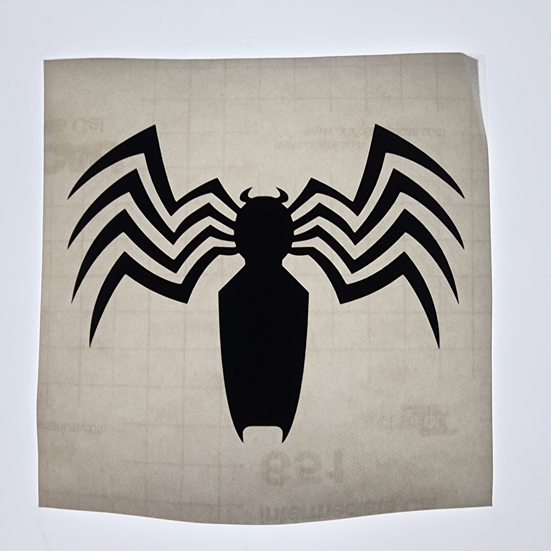 Vinyl Sticker Spiderman Venom Symbol Unleash the Darkness - Etsy