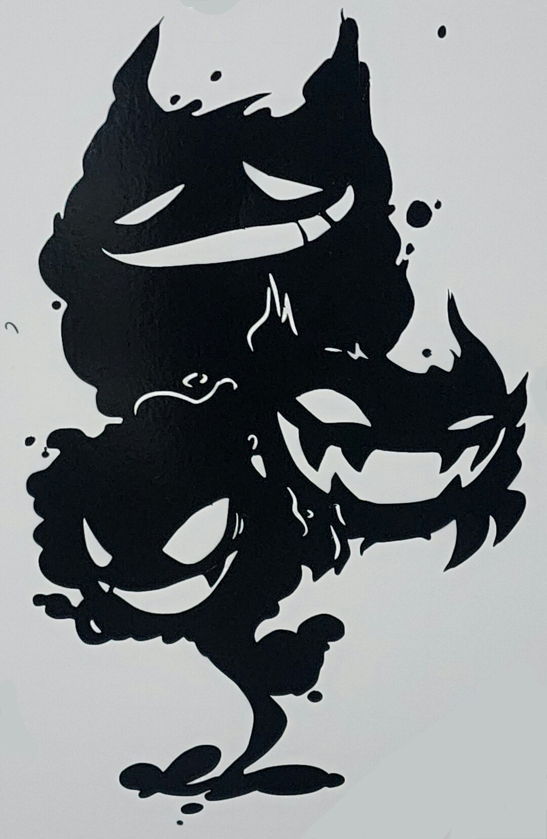 Pokémon Ghastly Haunter Gengar Face Vinyl Decals: Ghost-type - Etsy