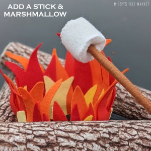 Campfire Pretend Play Set for Kids With 3 Durable Fabric Logs and a ...