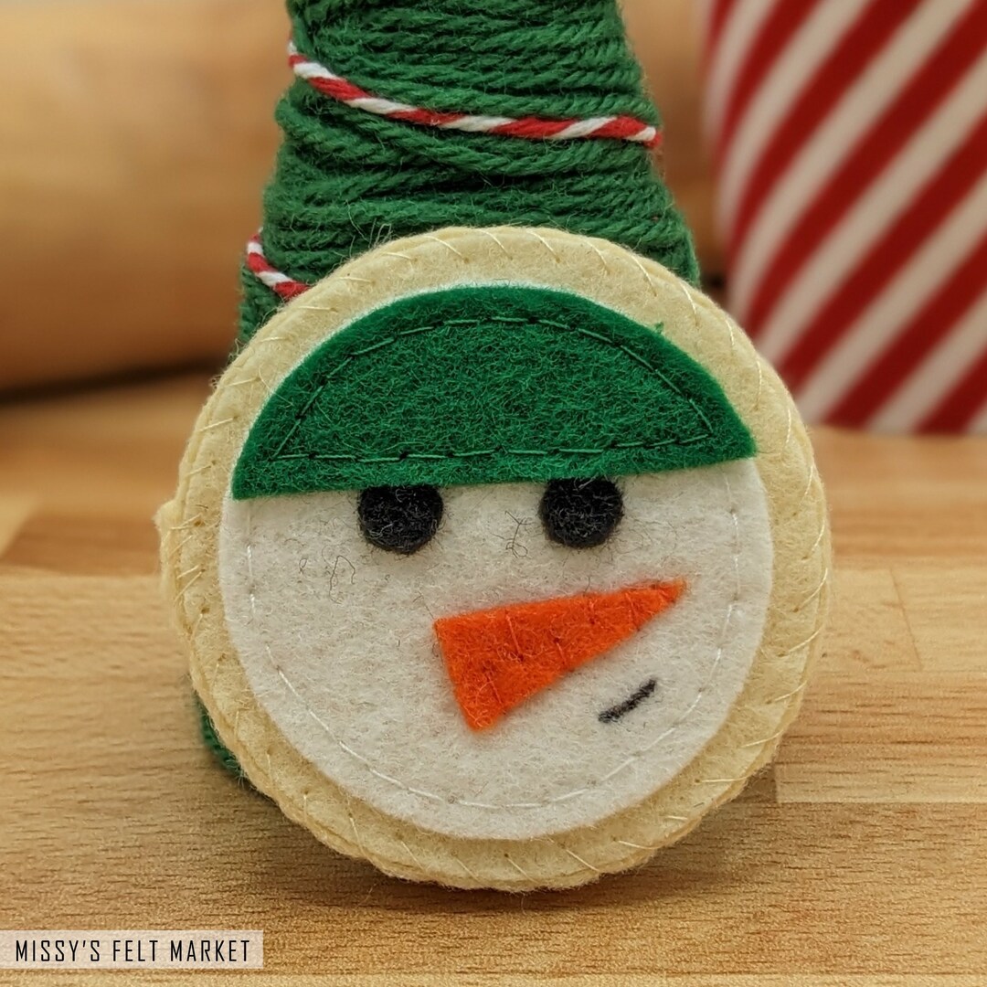 Snowman Faces Cookie Play Set for Pretend Play - Winter Cut Out Cookies ...