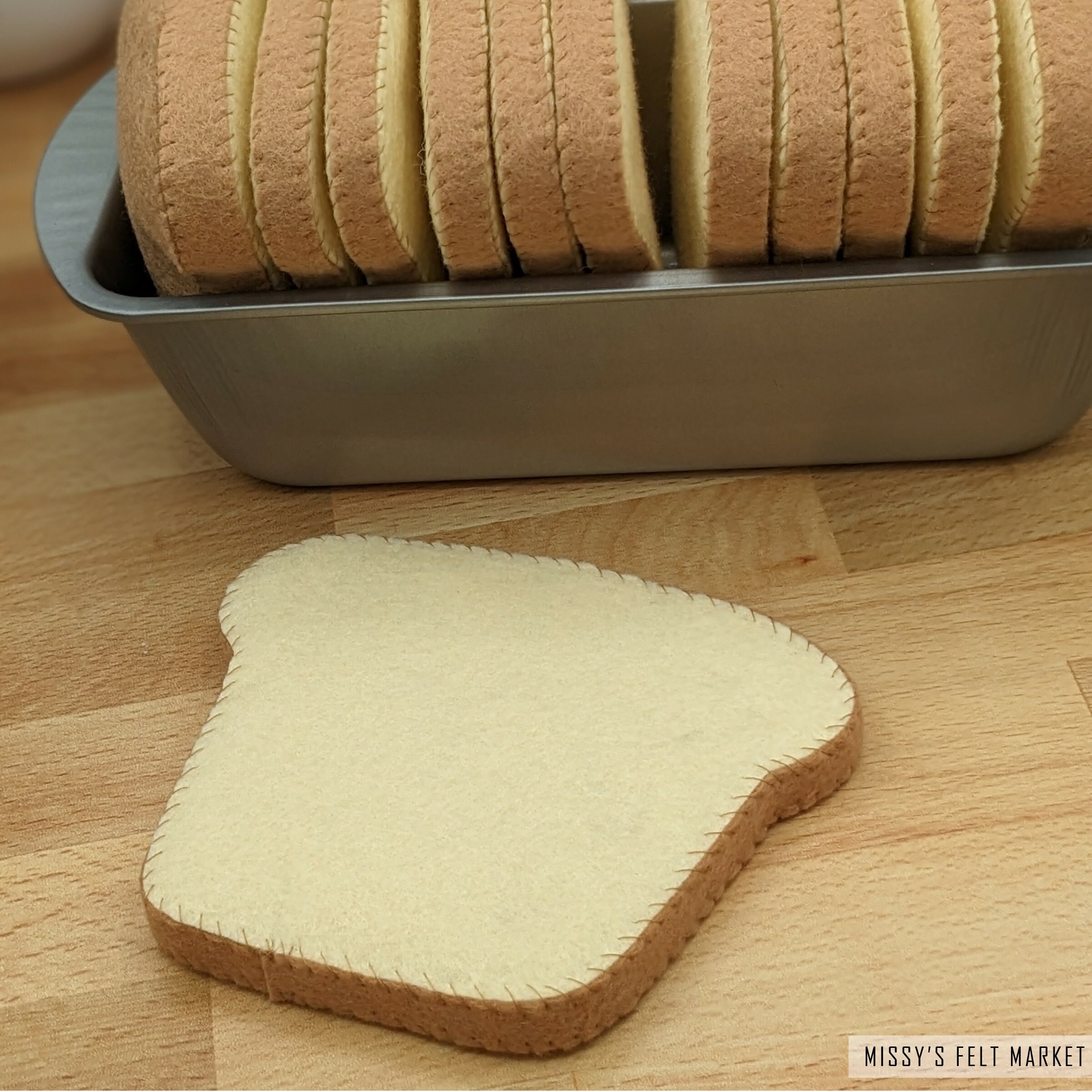 Plain Sliced White Bread Full Size Loaf With 12 Pieces for - Etsy