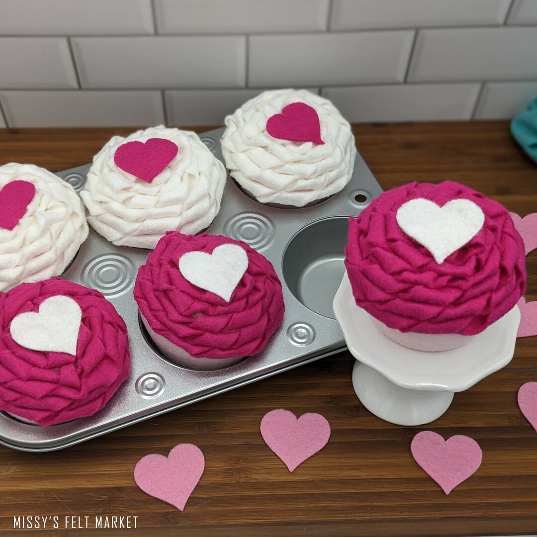 Pretty in PINK Cupcakes for Valentine's Day Pretend Play - Etsy Australia