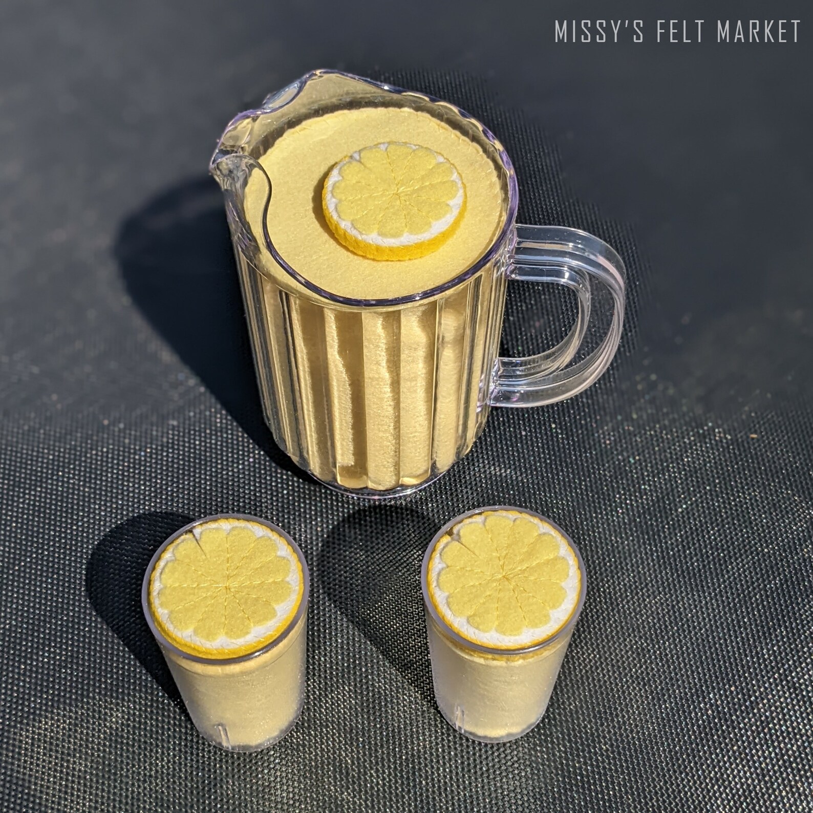 Lemonade Play Set for Pretend Play 1 Pitcher of Felt Drink | Etsy