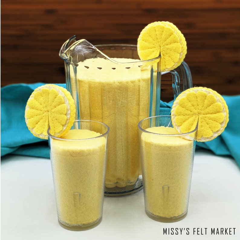 Lemonade Play Set for Pretend Play 1 Pitcher of Felt Drink | Etsy