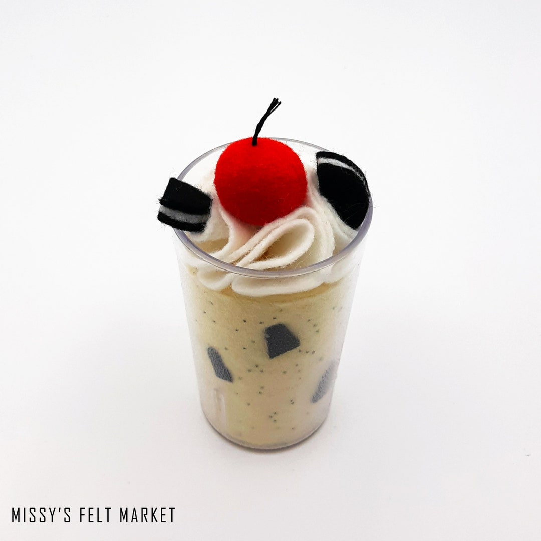 Cookies and Cream Milkshake for Pretend Play - Felt Play Food for Kids ...