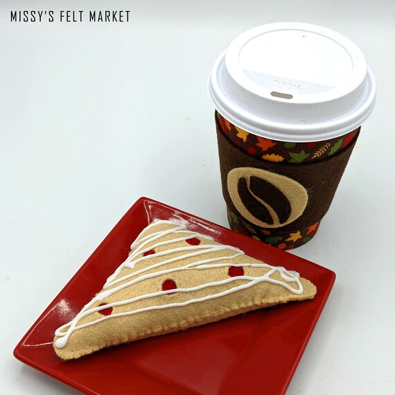 Cranberry Scones Felt Food With Fake White Chocolate Drizzle - Etsy