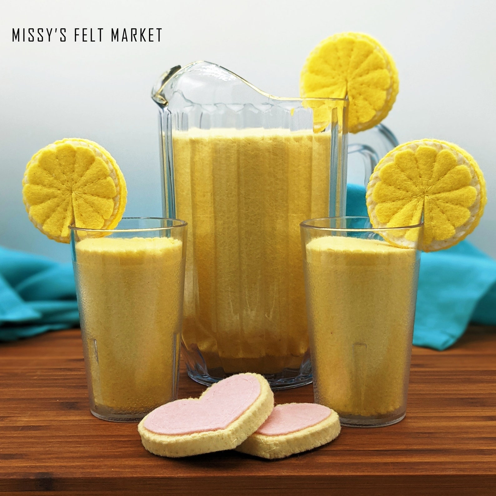 Lemonade Play Set for Pretend Play 1 Pitcher of Felt Drink | Etsy