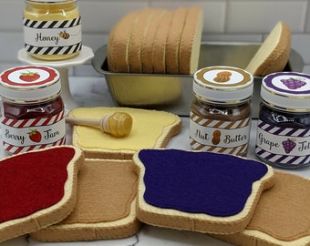 Plain Sliced White Bread Full Size Loaf With 12 Pieces for Pretend ...