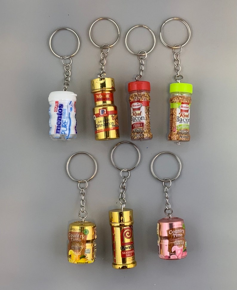 Mini Brand Canister Keychain - Etsy