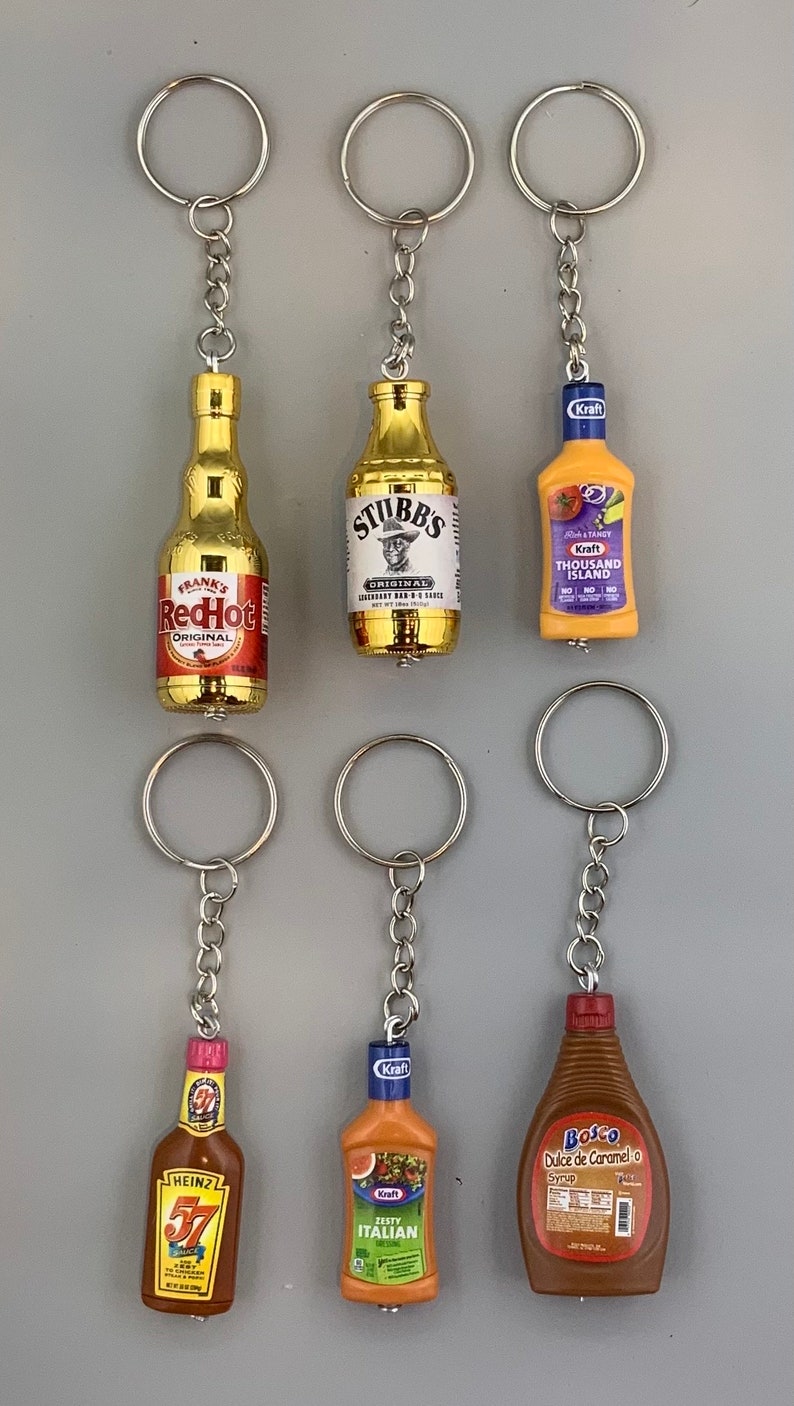 Bottle Mini Brand Keychain - Etsy