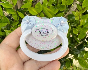 Kawaii Purple Resin Fluffy Adult Pacifier - Etsy
