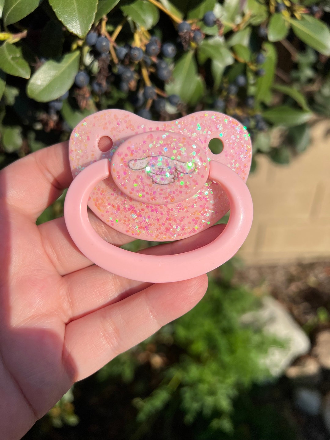 Kawaii Resin Pink Adult Pacifier - Etsy