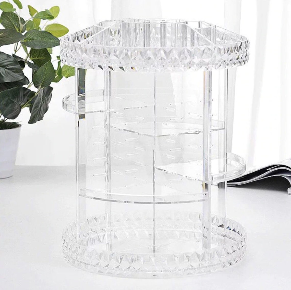 Buy Kilima Acrylic Rotating Makeup Organizer Online in India - Etsy
