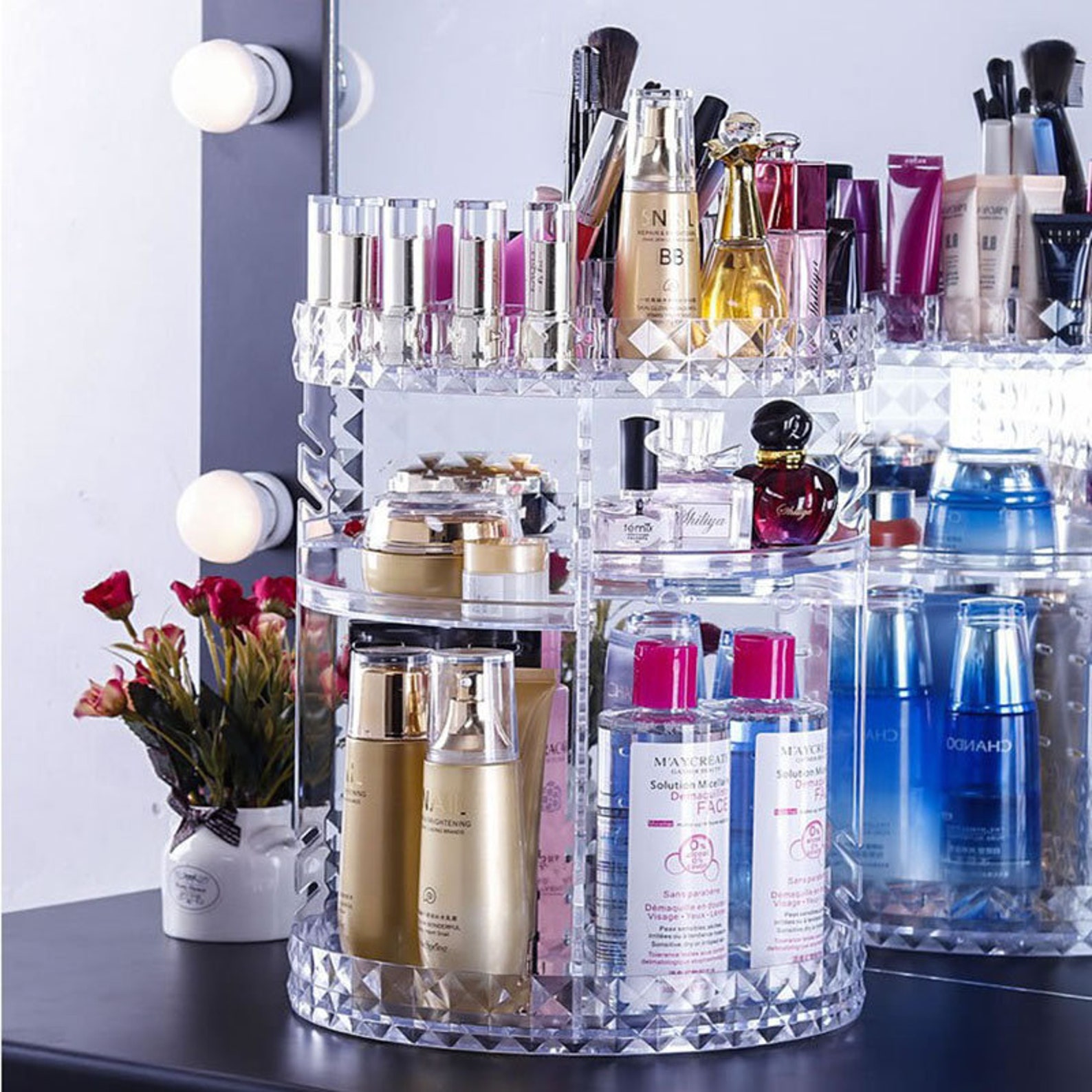 Buy Kilima Acrylic Rotating Makeup Organizer Online in India - Etsy