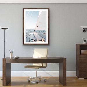 Nautical Art Set | Sailboat Full Sail Fine Art Prints | Printable Wall ...