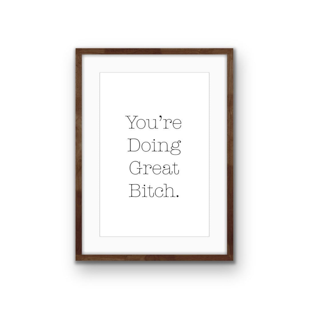 You're Doing Great - Quote Text Fine Art Print Print Boho Wall Art ...
